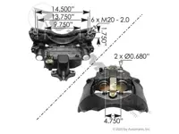 158.LRG727 | Air Disc Brake Caliper | 68033520M17